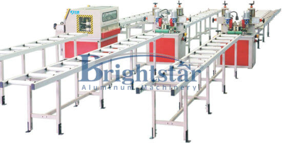 Process flow of thermally insulating aluminum profile production